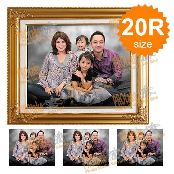 20R Studio Portrait Package -D (20R photo + Canvas + Frame + Softcopy CD)